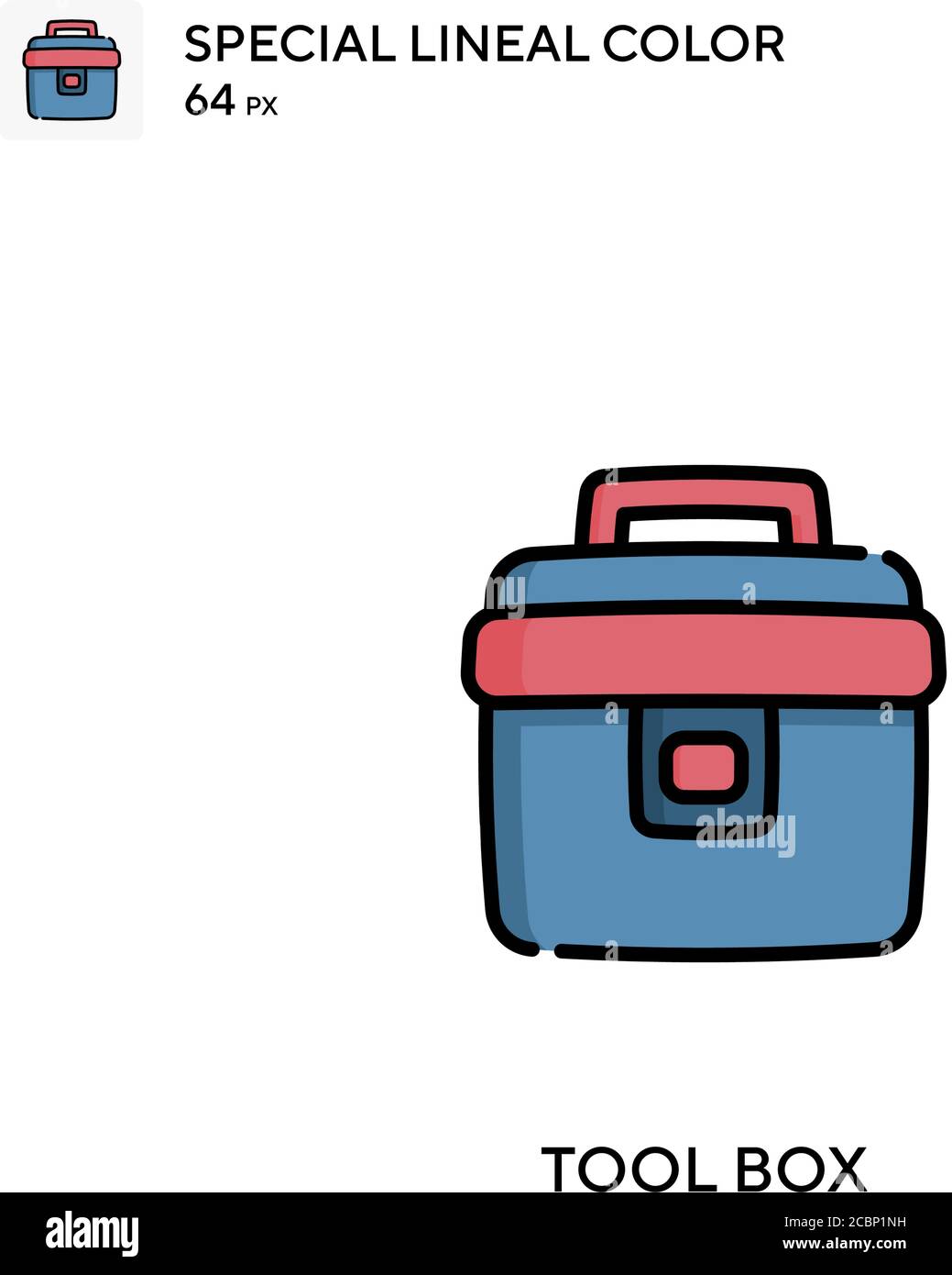 Tool box Special lineal color vector icon. Tool box icons for your ...