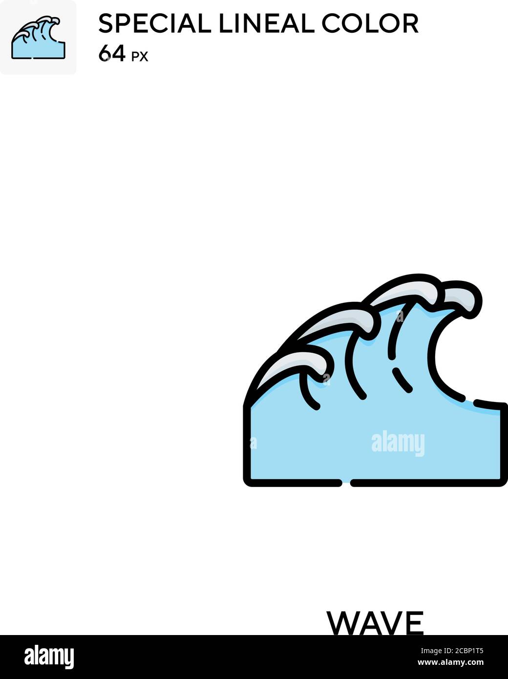 Wave Special lineal color vector icon. Wave icons for your business ...