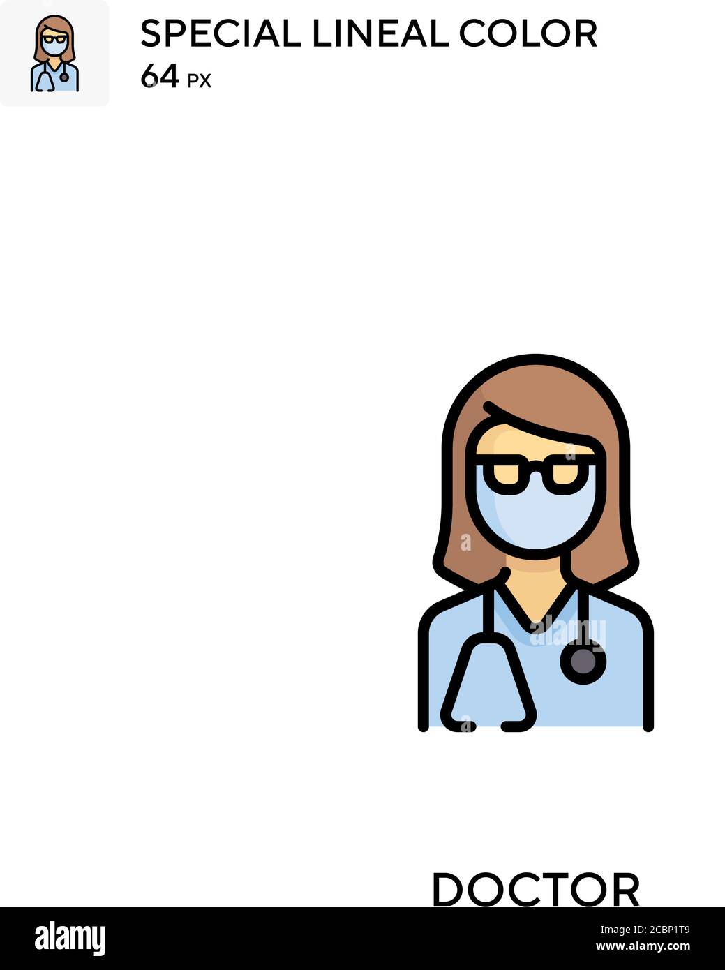 Doctor Special lineal color vector icon. Doctor icons for your business ...
