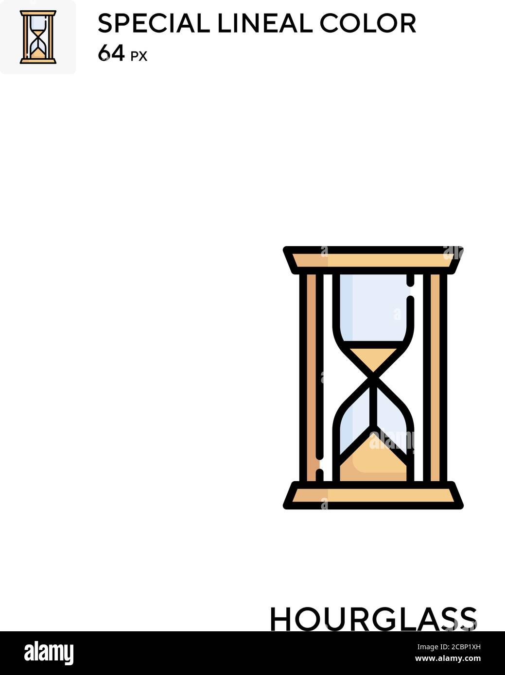 Hourglass Special lineal color vector icon. Hourglass icons for your ...