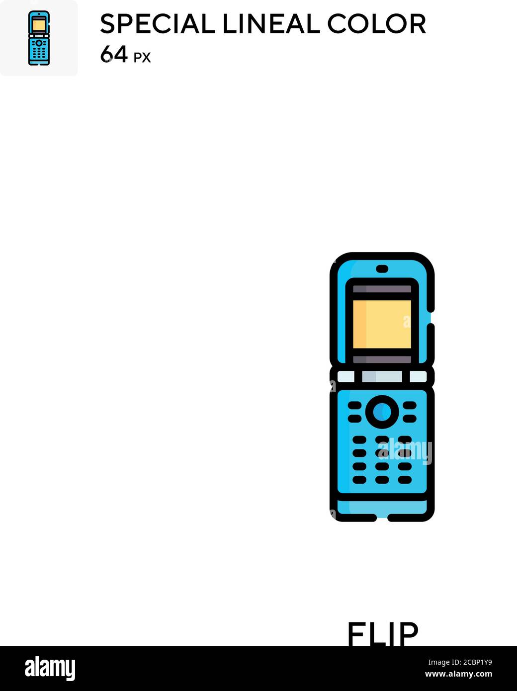 Flip Special lineal color vector icon. Flip icons for your business ...