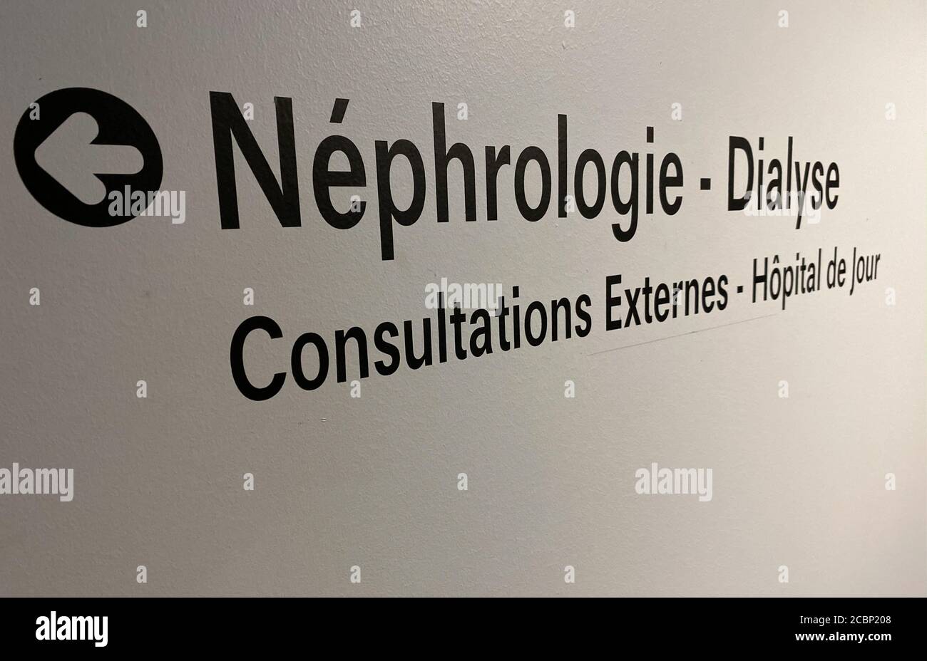 Nephrology-Dialysis - Consultation external daily hospital signage at a ...