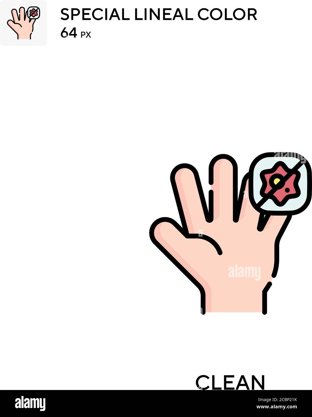 Clean Special lineal color vector icon. Clean icons for your business ...