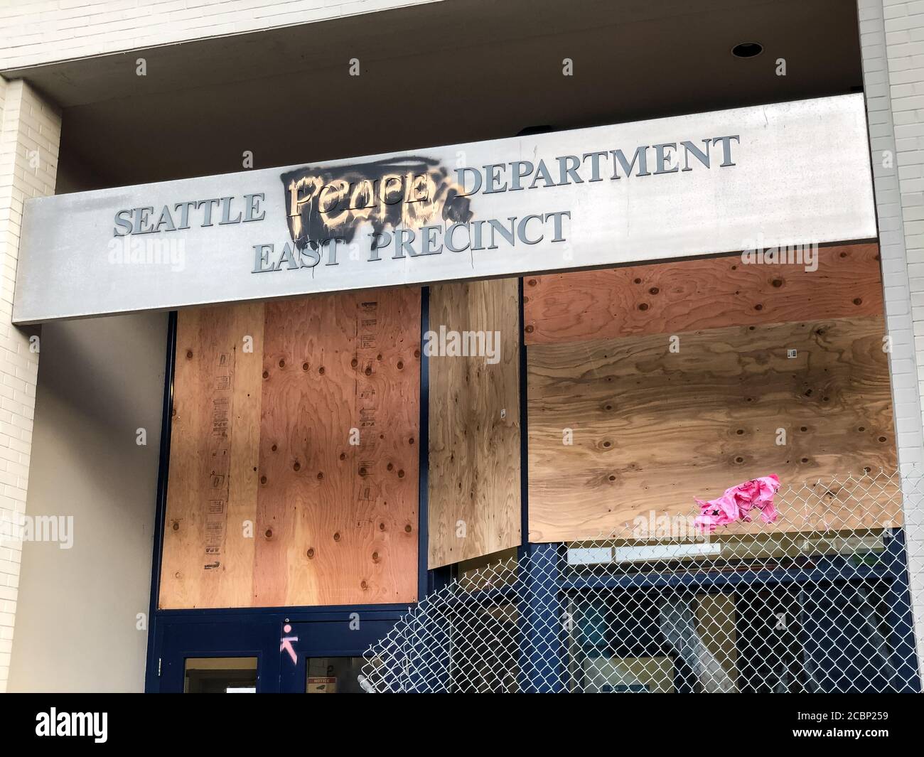 Seattle, USA – Jun 21, 2020: The East Precinct in the Capitol Hill ...