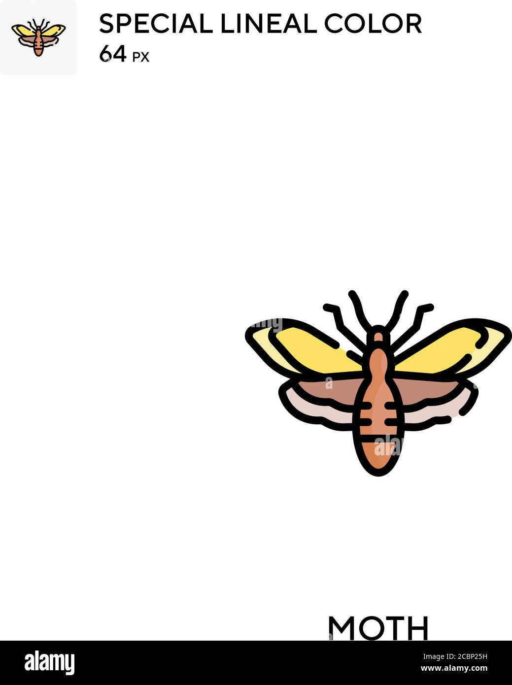 Moth Special lineal color vector icon. Moth icons for your business project Stock Vector Image ...