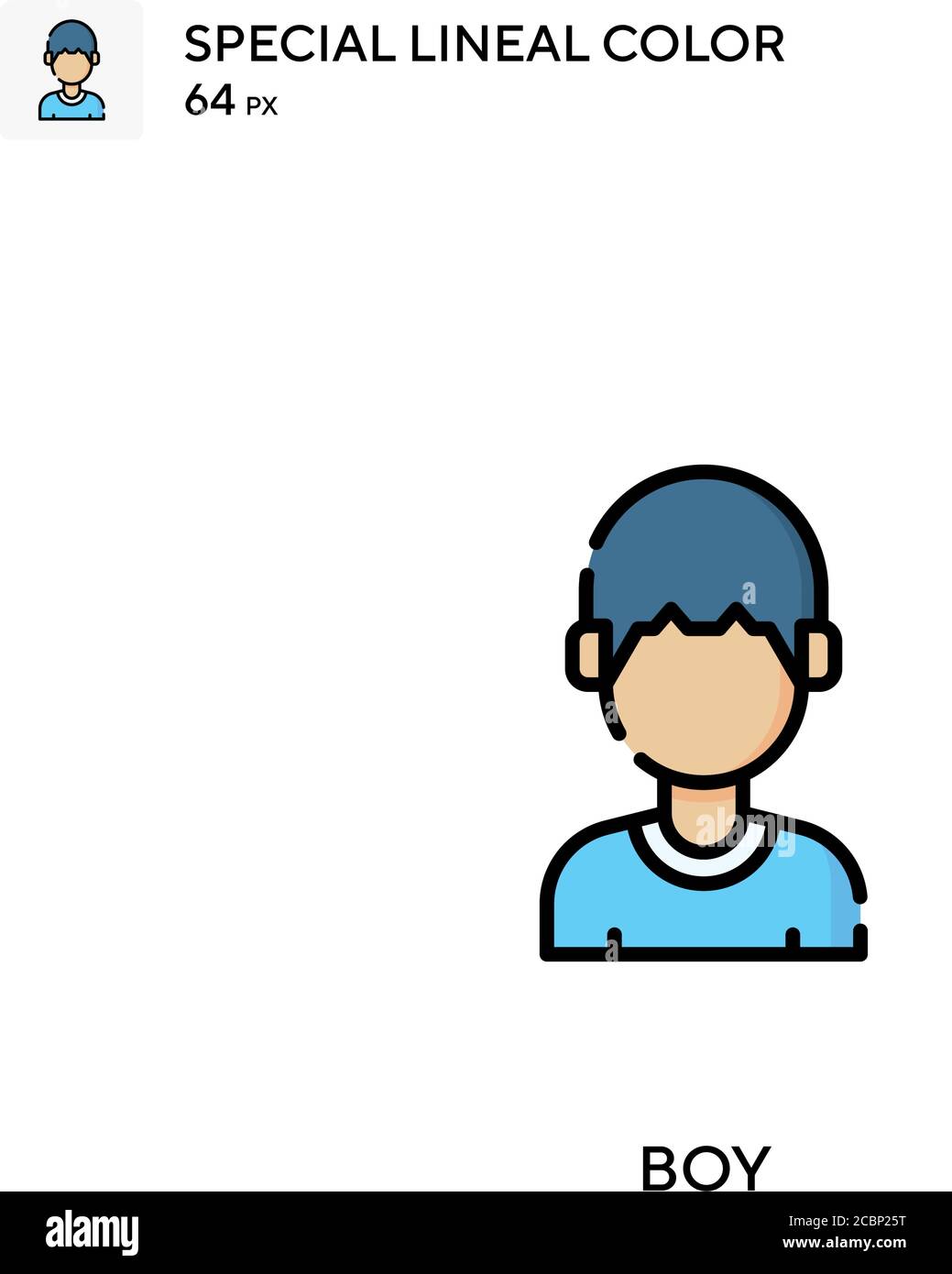 Boy Special lineal color vector icon. Boy icons for your business ...