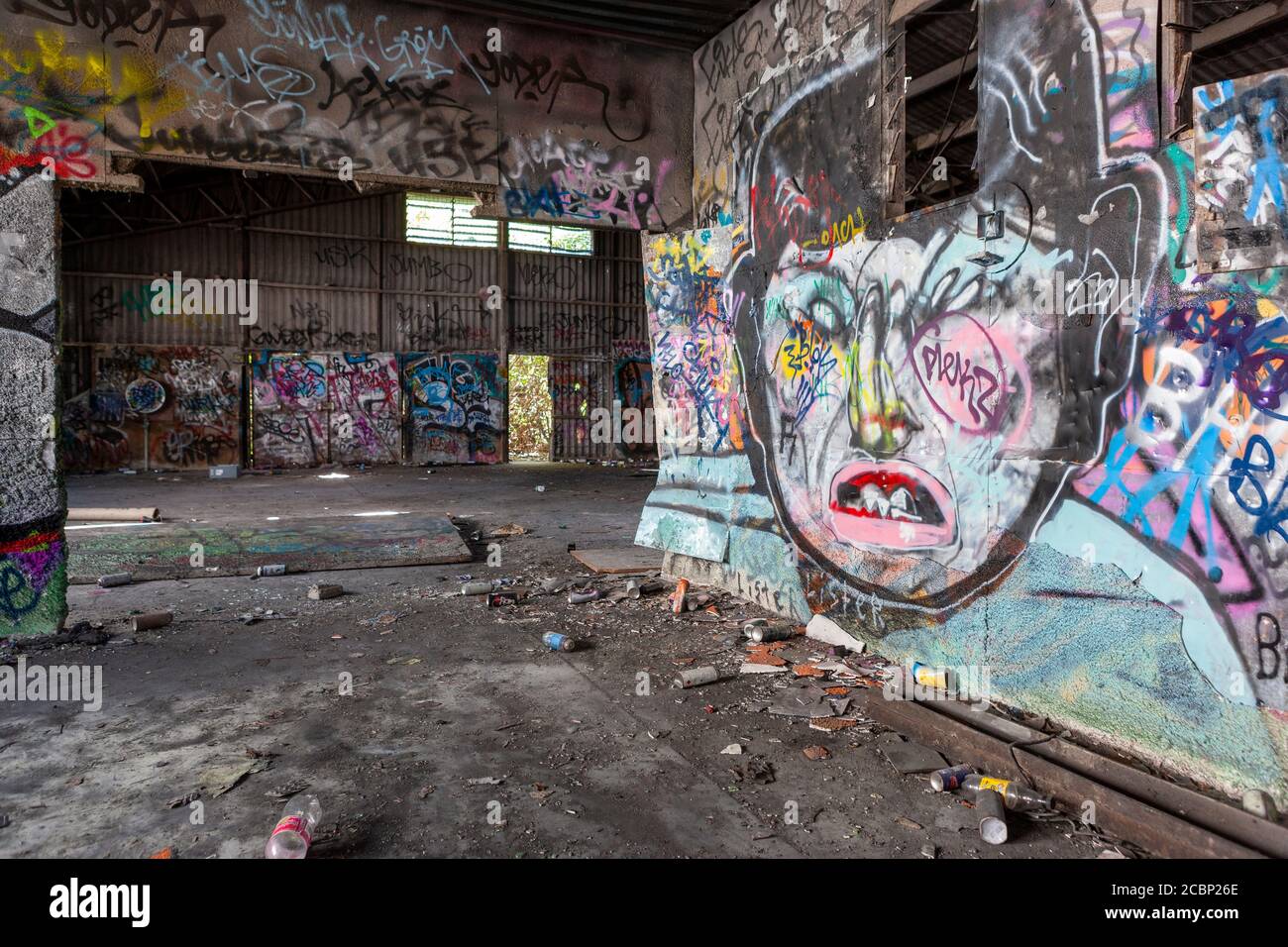 Inside of an old and abandoned building Stock Photo - Alamy