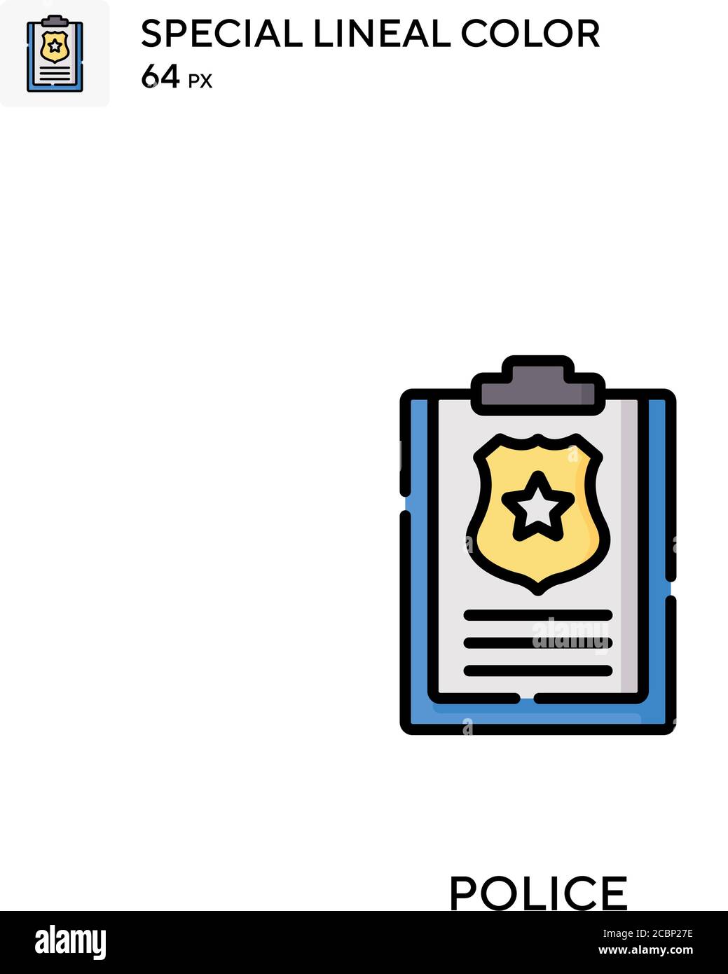 Police Special lineal color vector icon. Police icons for your business ...