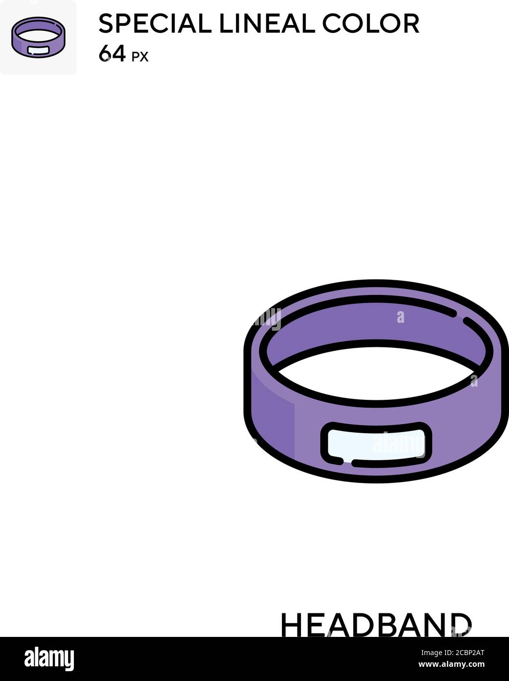 Headband Special lineal color vector icon. Headband icons for your ...