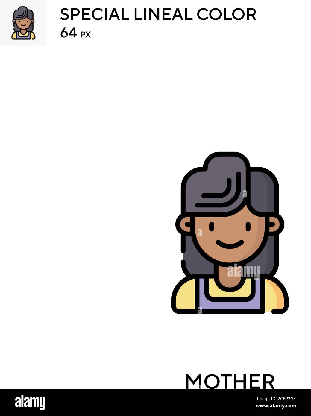 Mother Special lineal color vector icon. Mother icons for your business ...
