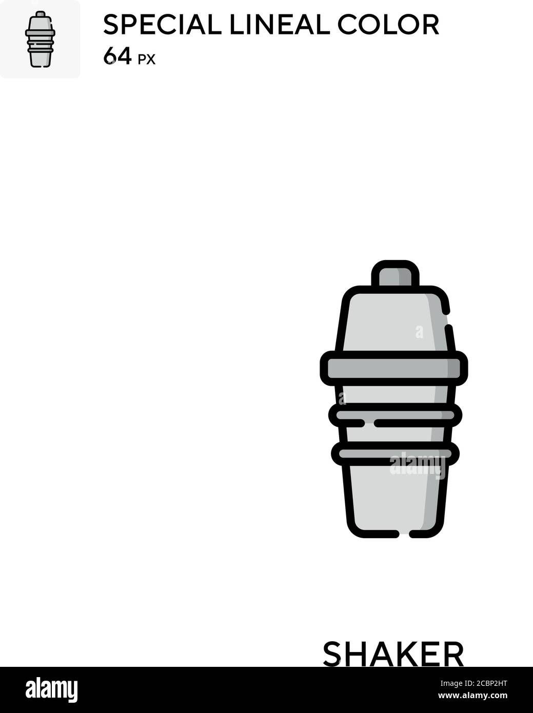 Shaker Special lineal color vector icon. Shaker icons for your business ...