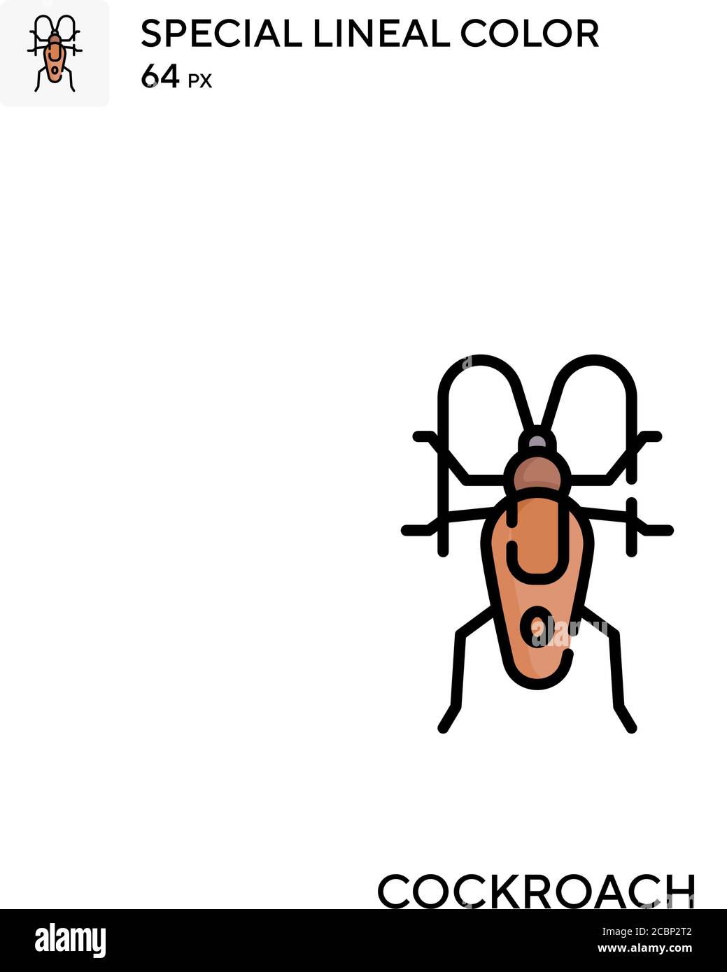 Cockroach Special lineal color vector icon. Cockroach icons for your ...