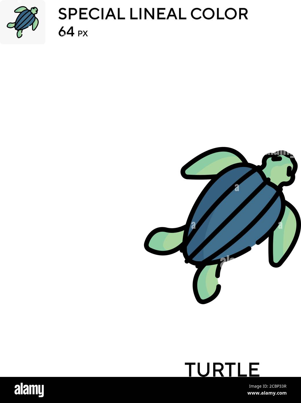 Turtle Special lineal color vector icon. Turtle icons for your business ...