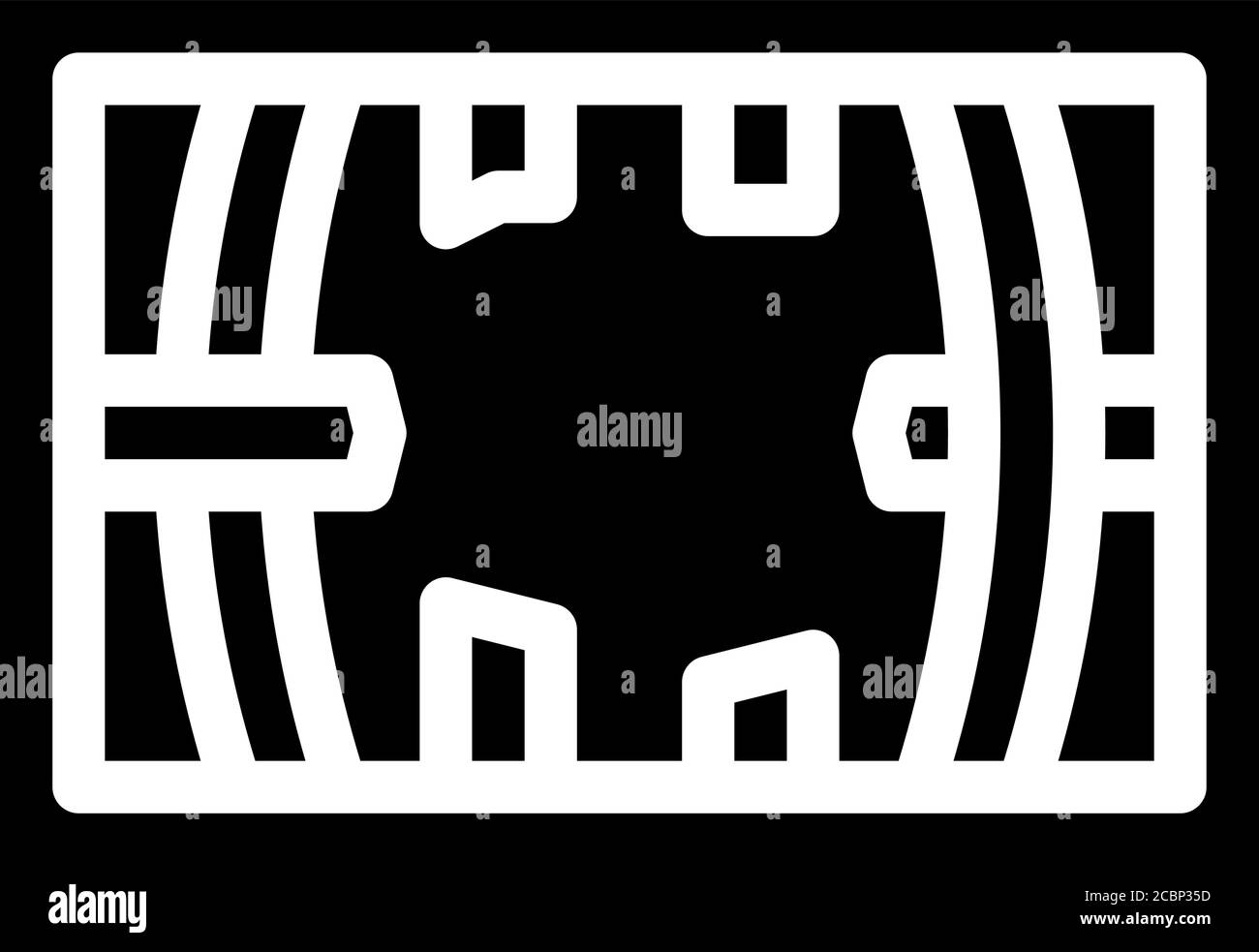 damaged cell window glyph icon vector illustration Stock Vector Image ...