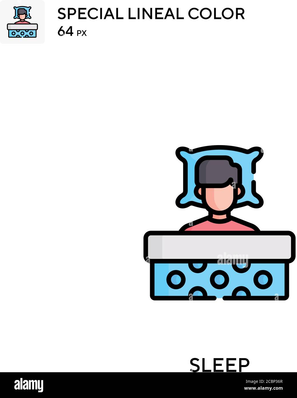 Sleep Special lineal color vector icon. Sleep icons for your business ...