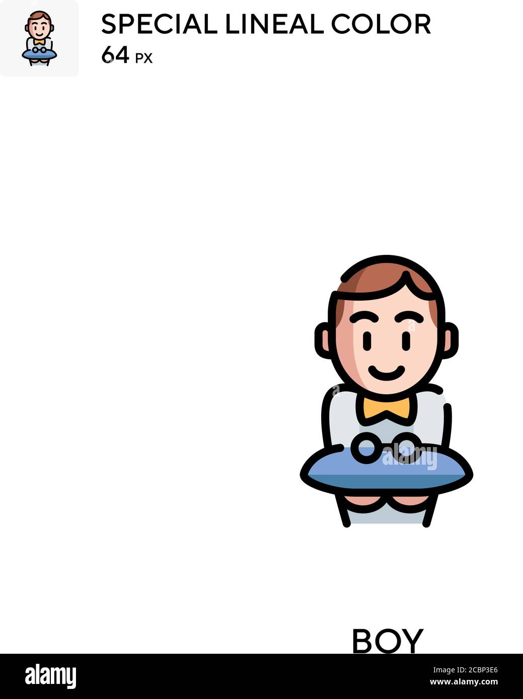 Boy Special lineal color vector icon. Boy icons for your business ...