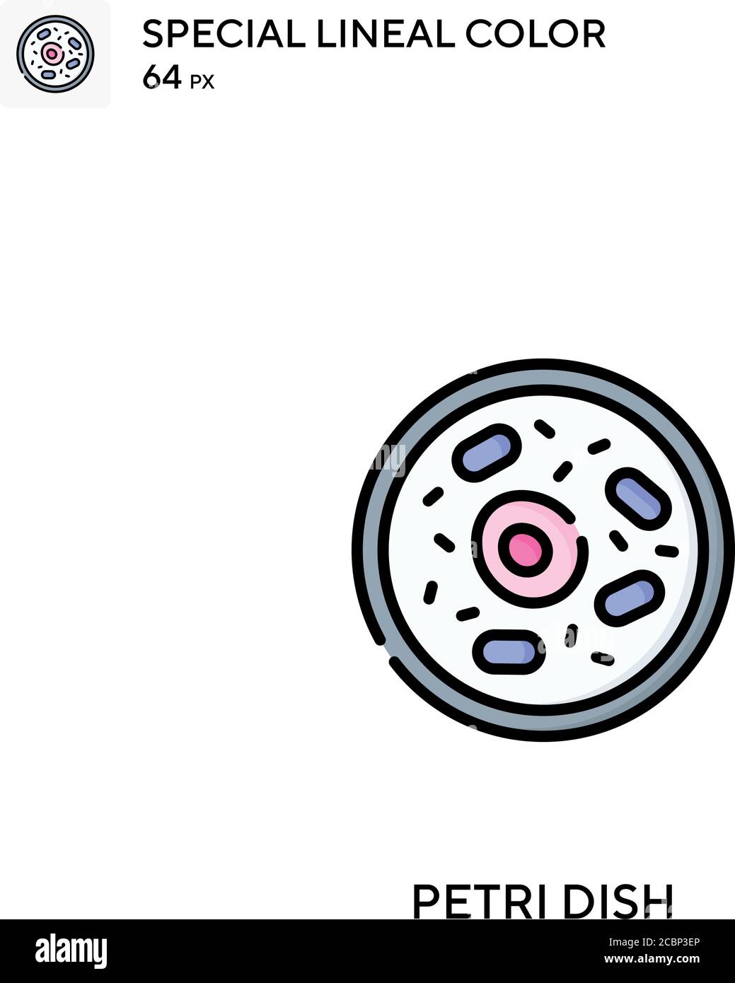 Petri dish Special lineal color vector icon. Petri dish icons for your business project Stock ...