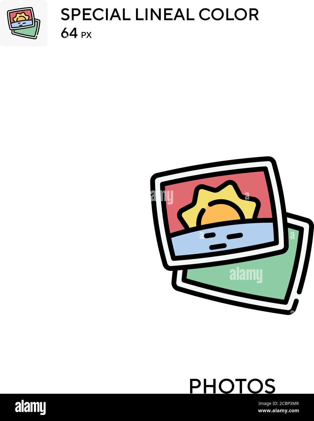 Photos Special lineal color vector icon. Photos icons for your business ...