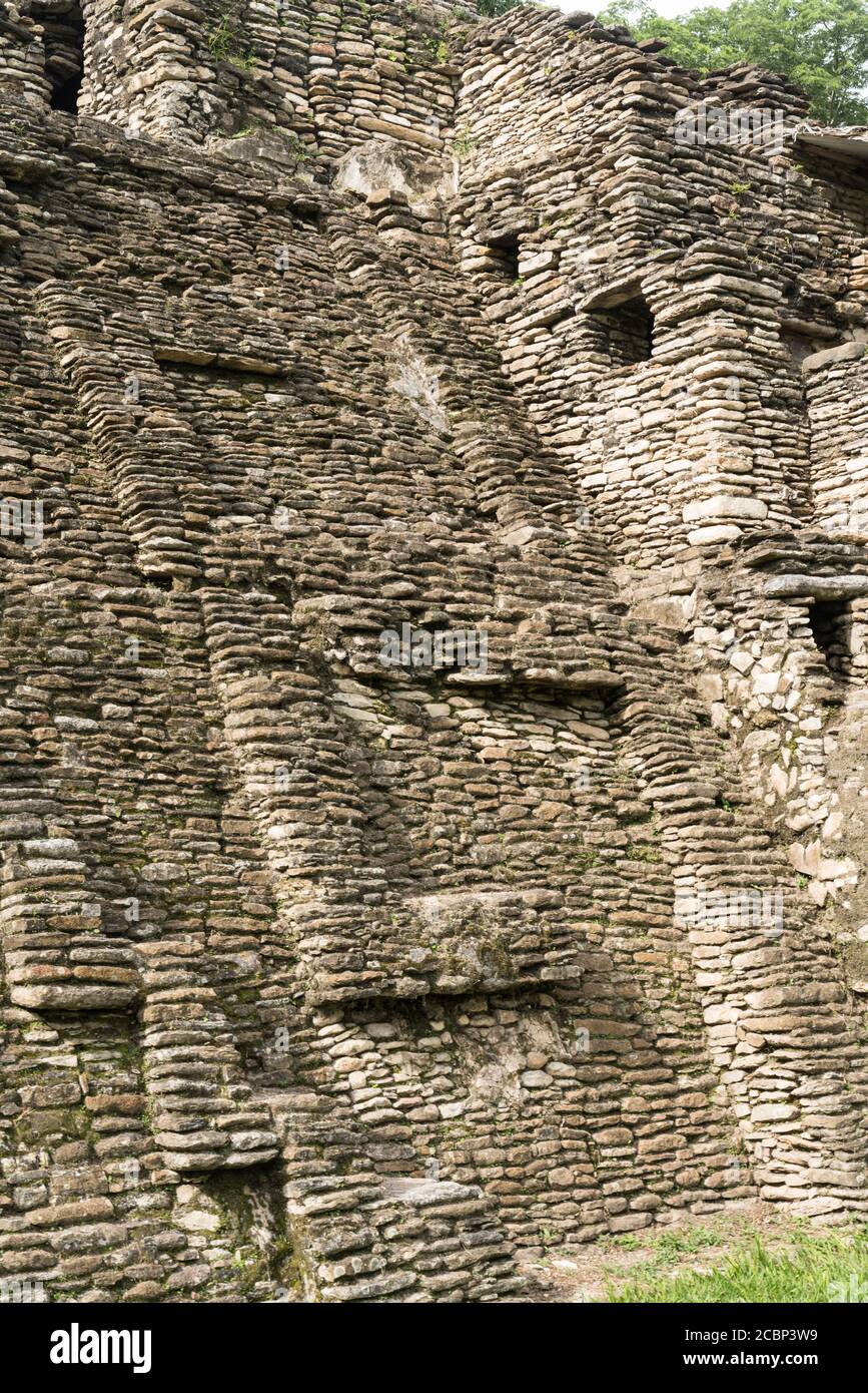 The Palace of the Frets in the Mayan ruins of Tonina, near Ocosingo ...