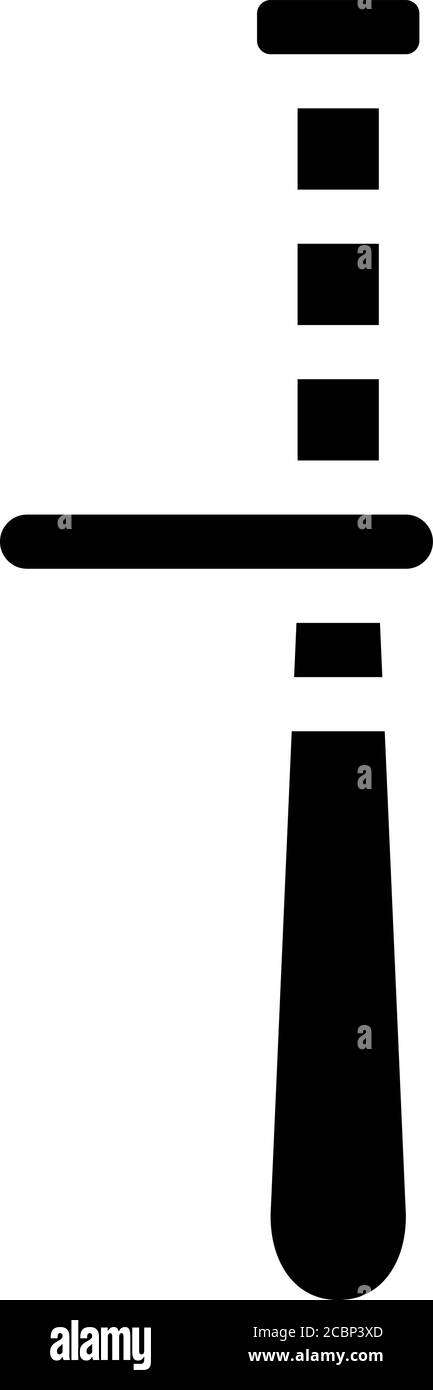 police baton glyph icon vector illustration isolated Stock Vector Image ...
