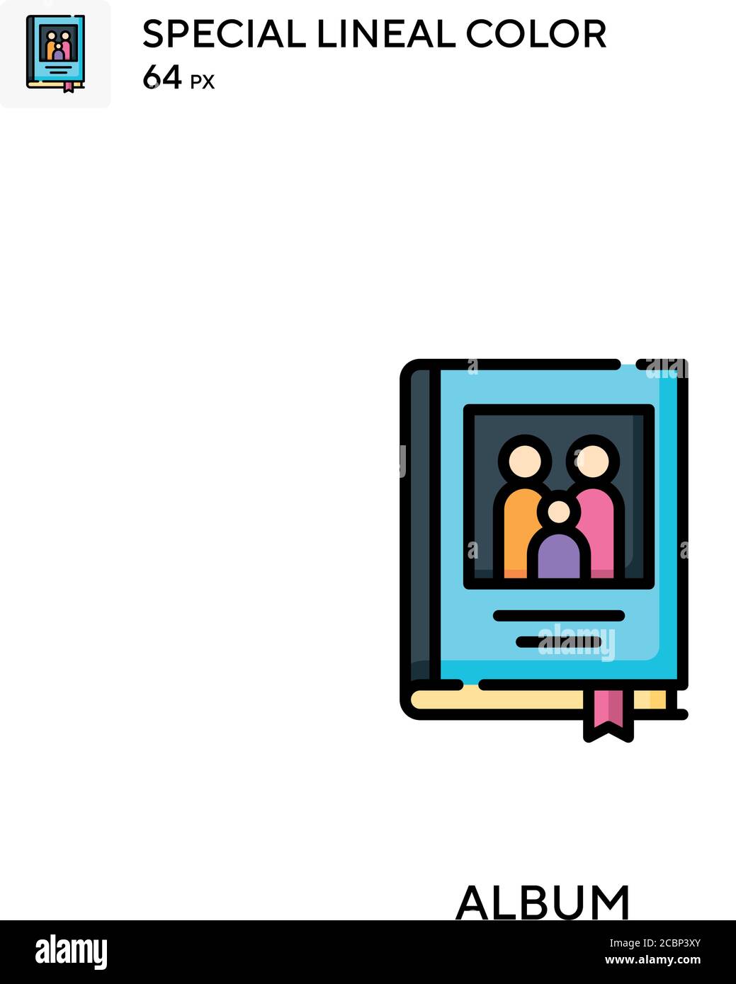 Album Special lineal color vector icon. Album icons for your business ... Album Special lineal color vector icon. Album icons for your business ...