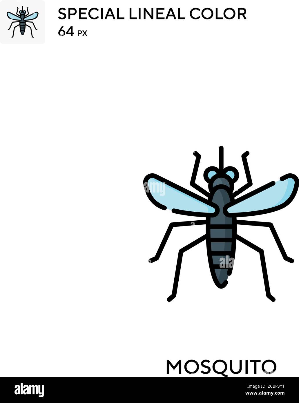 Mosquito Special lineal color vector icon. Mosquito icons for your ...