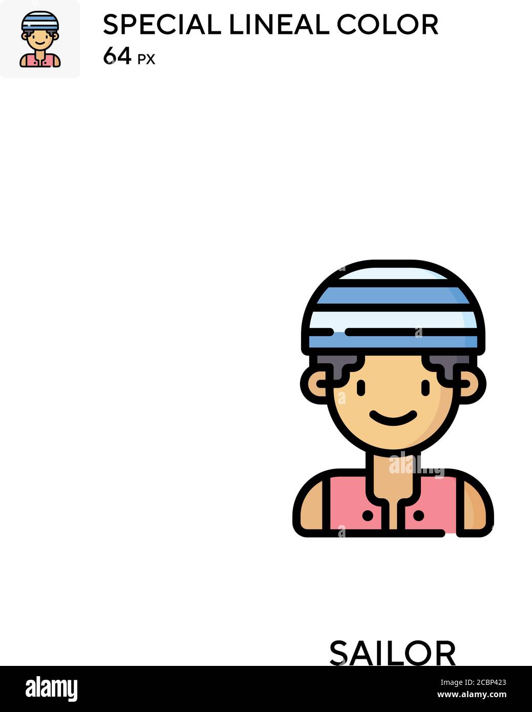 Sailor Special lineal color vector icon. Sailor icons for your business ... Sailor Special lineal color vector icon. Sailor icons for your business ...