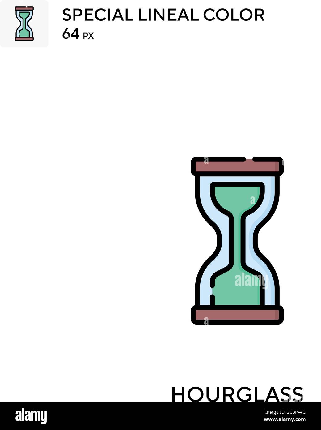 Hourglass Special lineal color vector icon. Hourglass icons for your ...