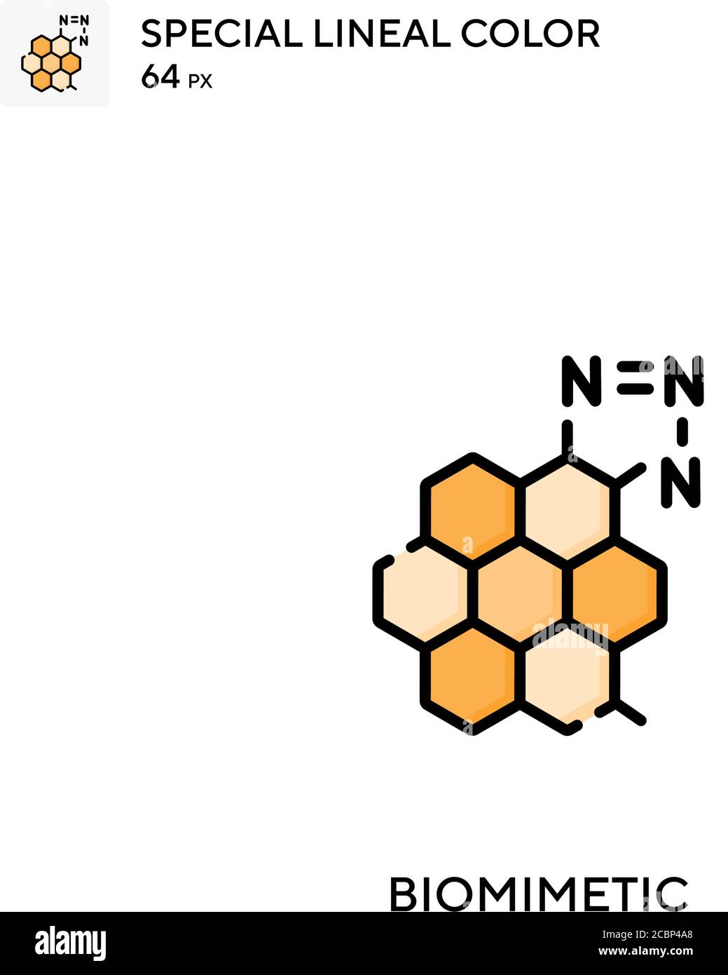 Biomimetic Special lineal color vector icon. Biomimetic icons for your ...
