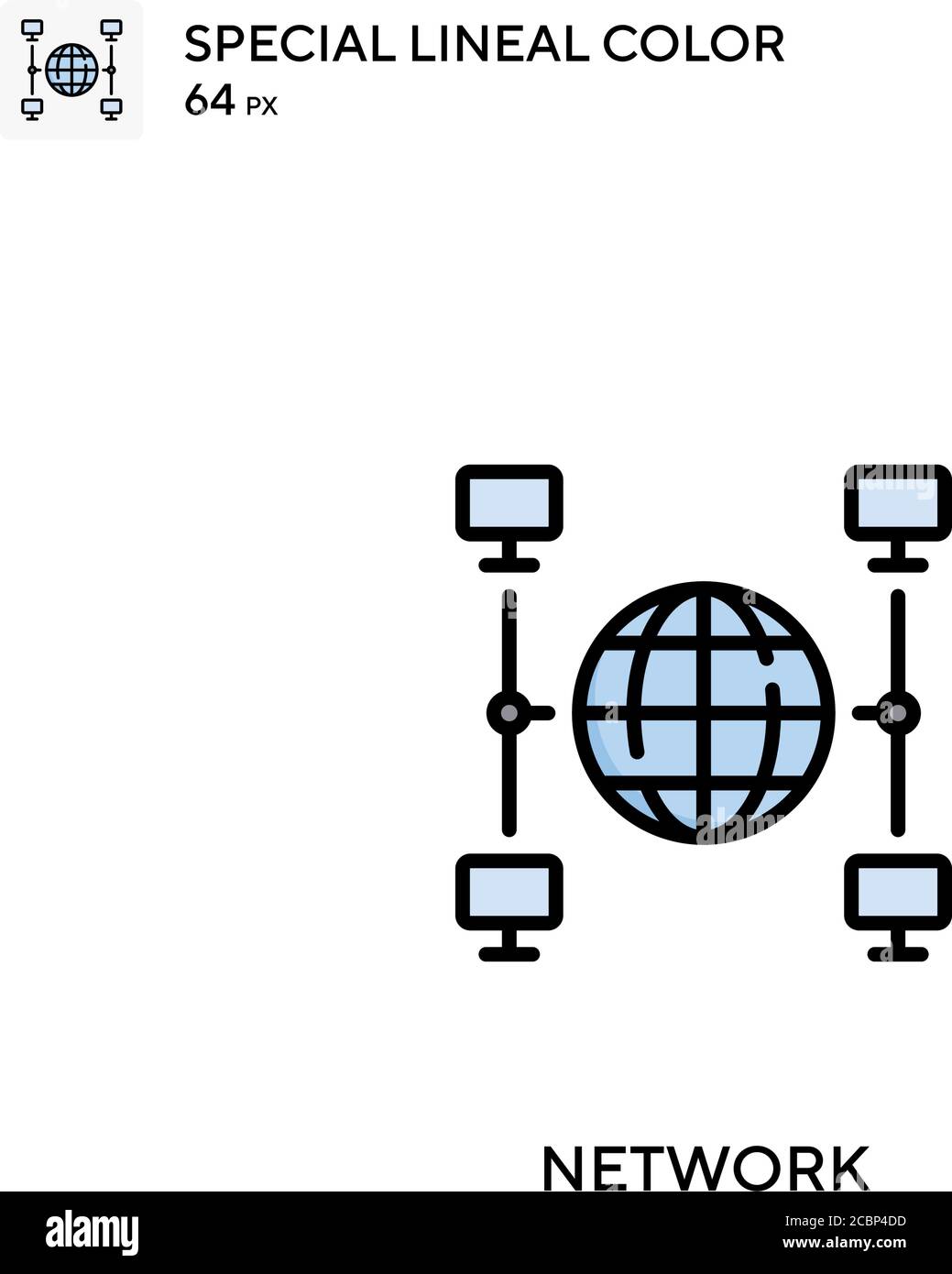 Network Special lineal color vector icon. Network icons for your ...