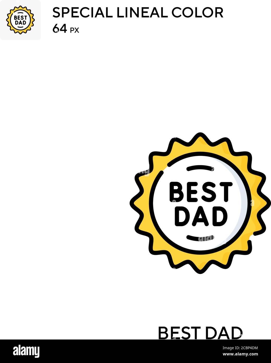 Best dad Special lineal color vector icon. Best dad icons for your ...
