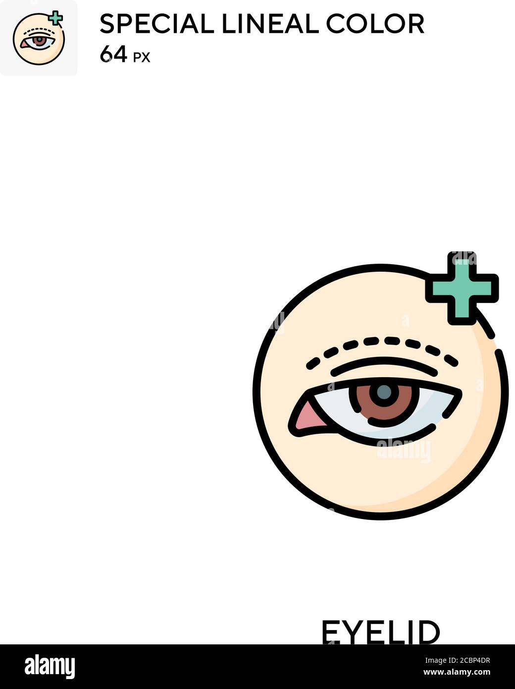 Eyelid Special lineal color vector icon. Eyelid icons for your business ...