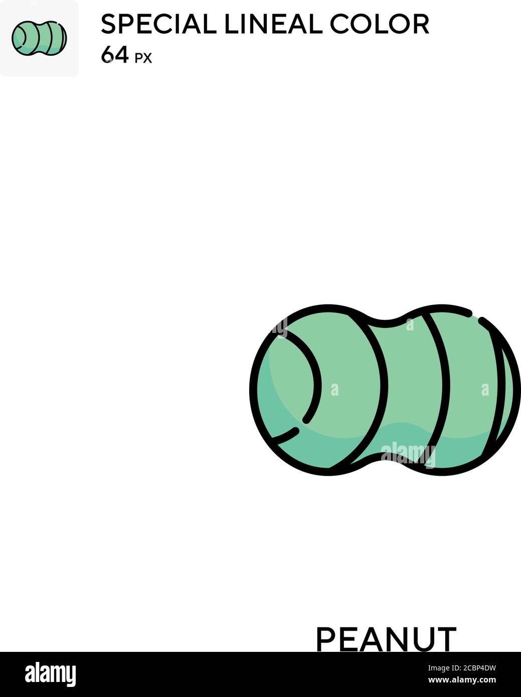 Peanut Special lineal color vector icon. Peanut icons for your business project Stock Vector ...