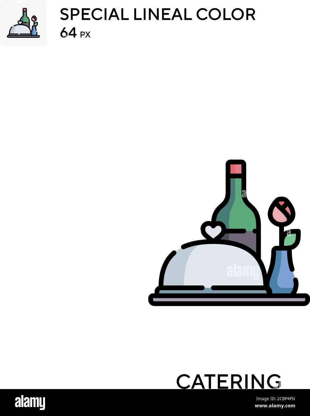 Catering Special lineal color vector icon. Catering icons for your ...