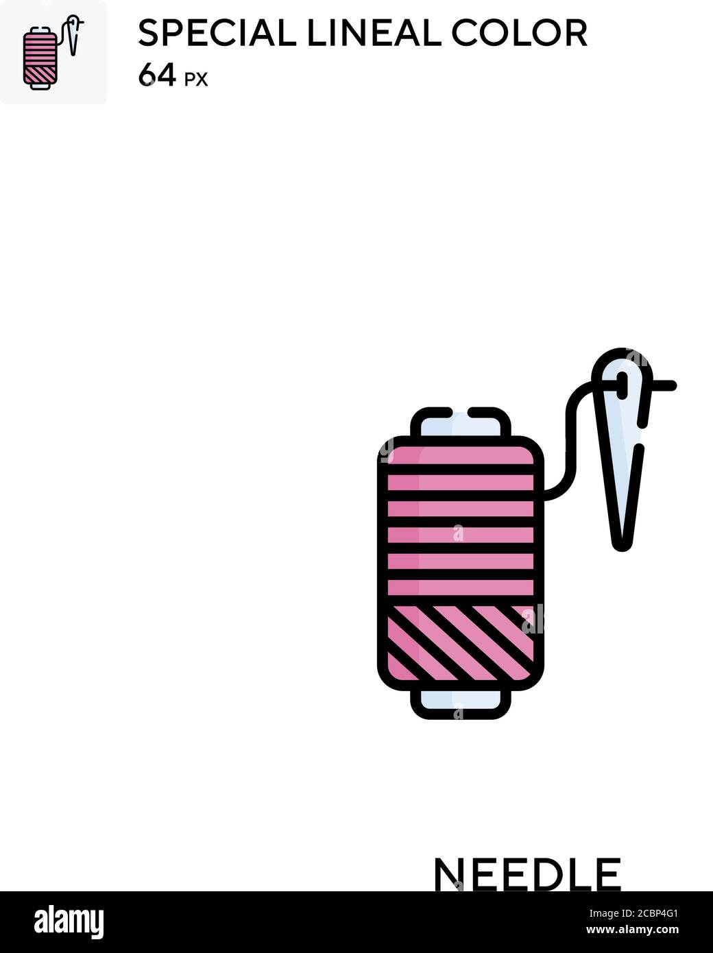 Needle Special lineal color vector icon. Needle icons for your business ...