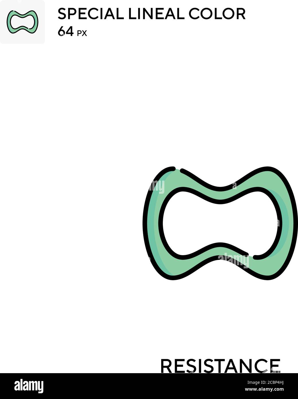 Resistance Special lineal color vector icon. Resistance icons for your ...