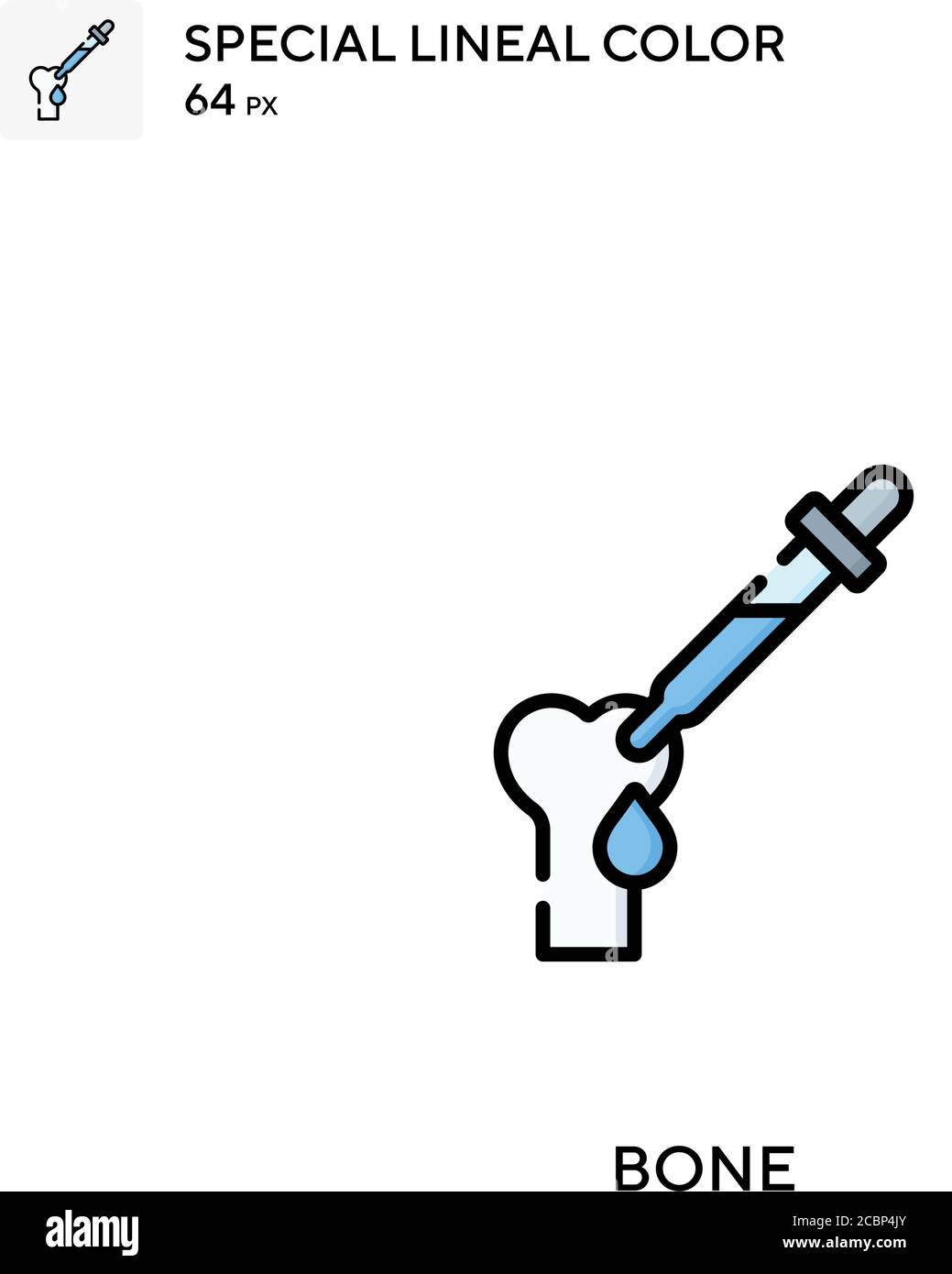 Bone Special lineal color vector icon. Bone icons for your business ...