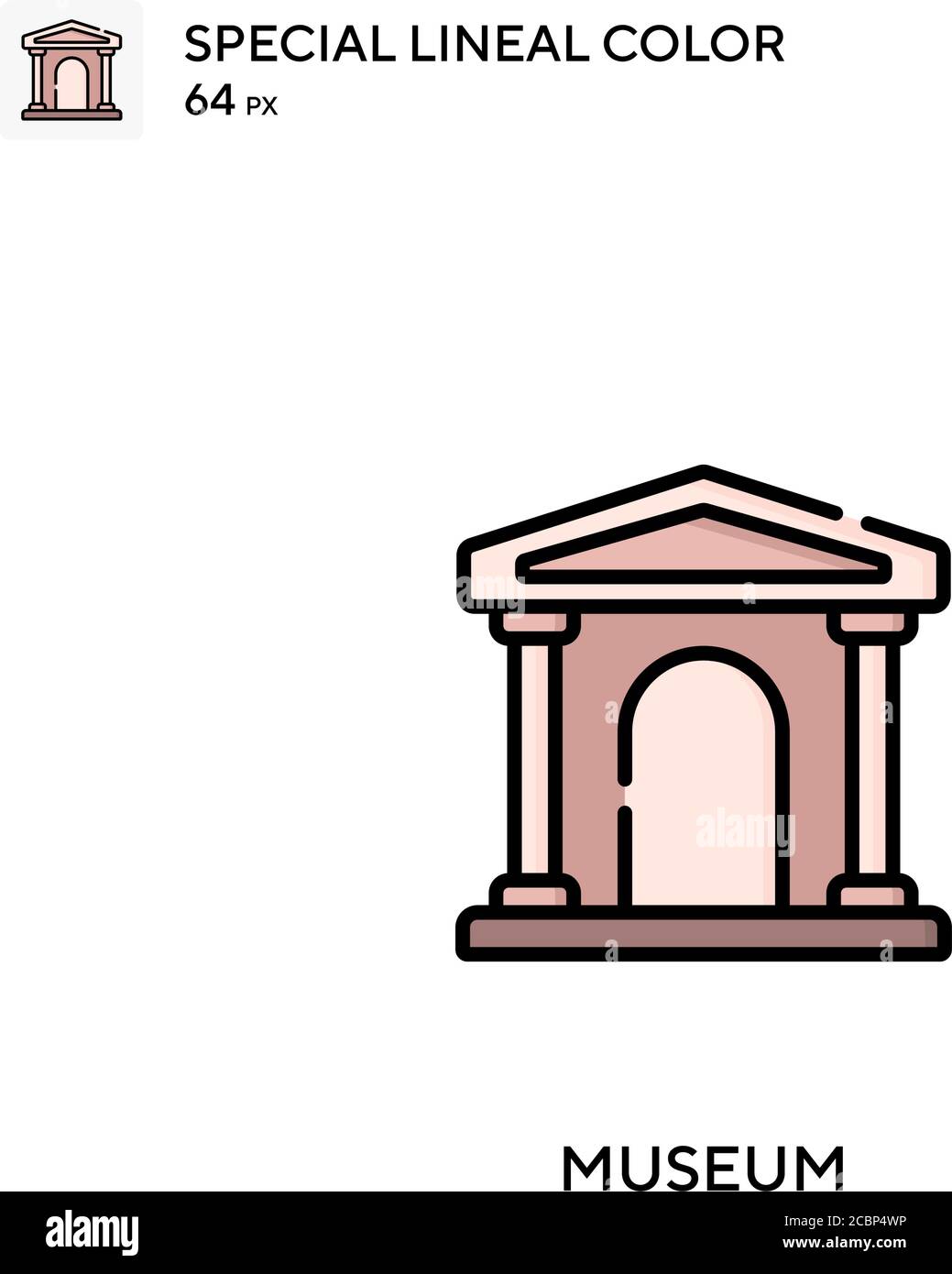 Museum Special lineal color vector icon. Museum icons for your business ...