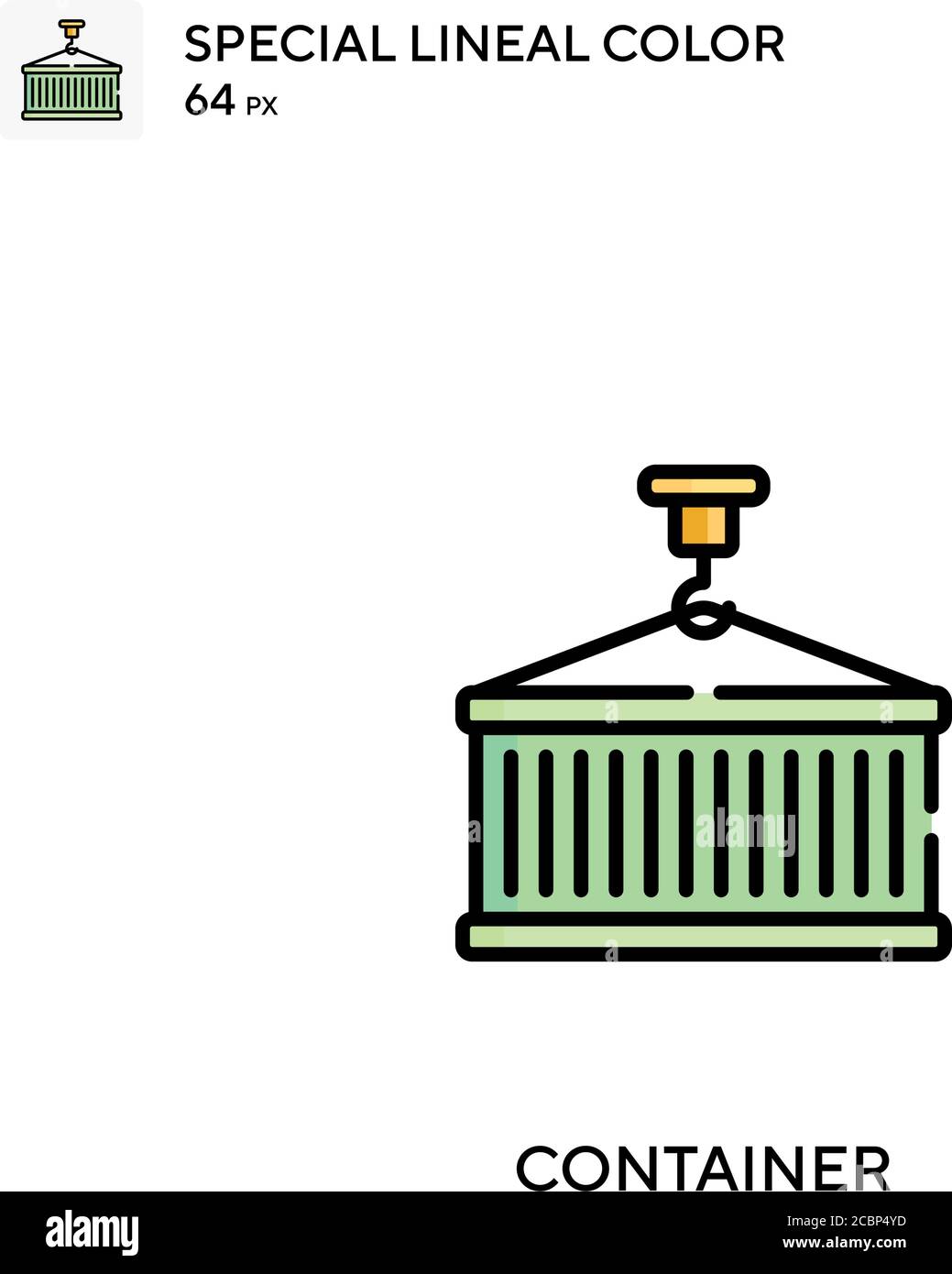 Container Special lineal color vector icon. Container icons for your ...