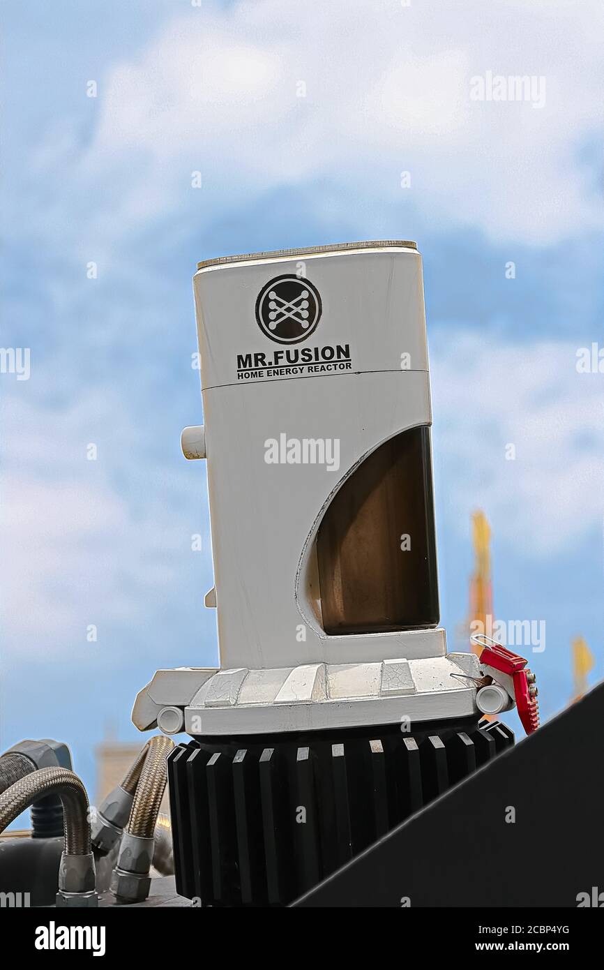 Osaka, Japan - Apr 23, 2016 : Delorean DMC-12 Interchangeable reactor ...