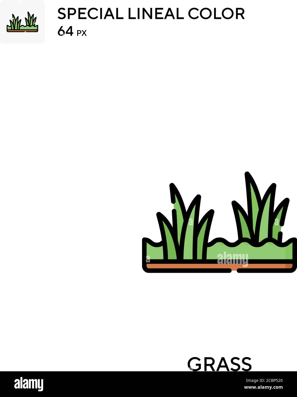 Grass Special lineal color vector icon. Grass icons for your business ...