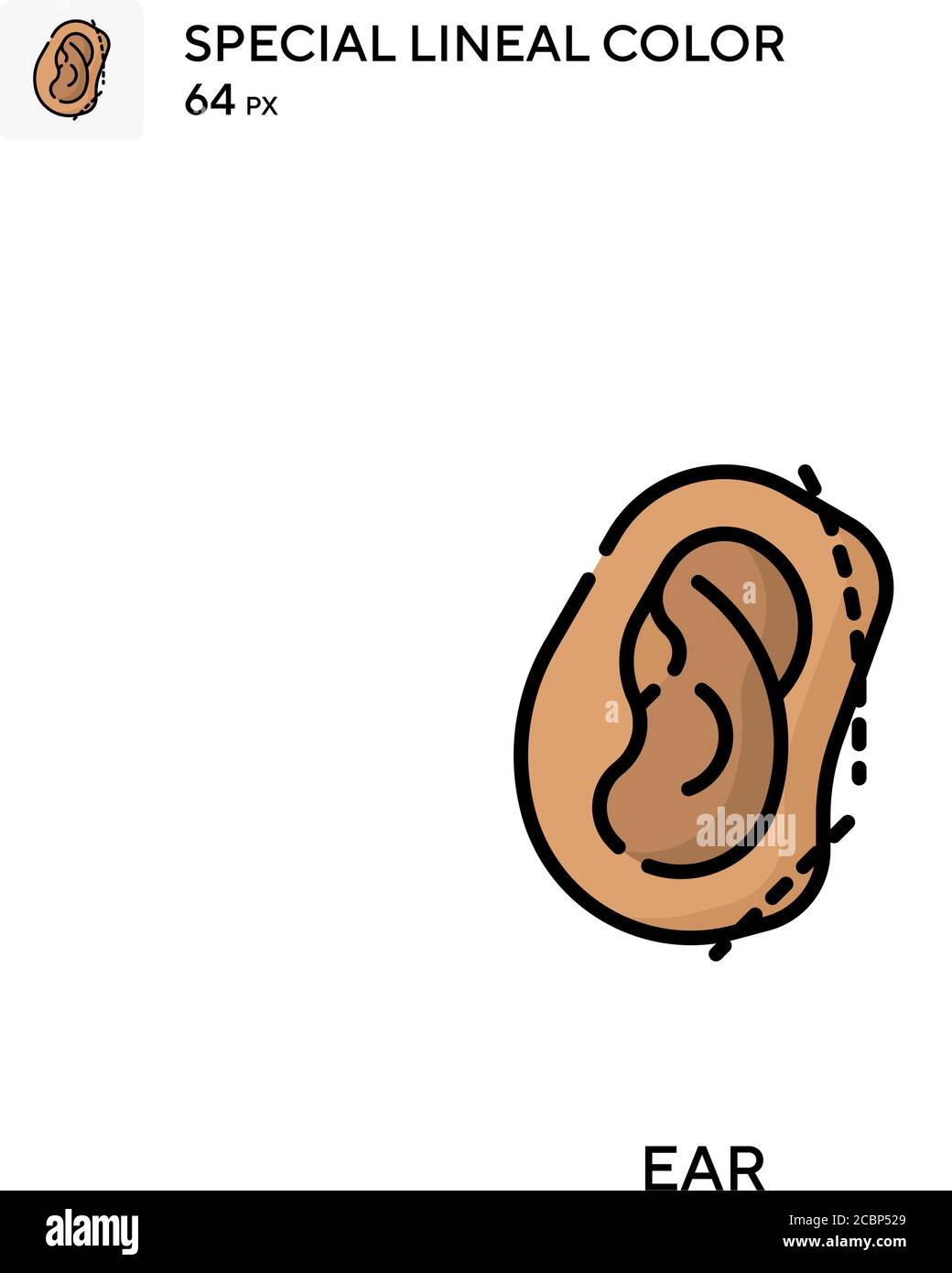 Ear Special lineal color vector icon. Ear icons for your business ...