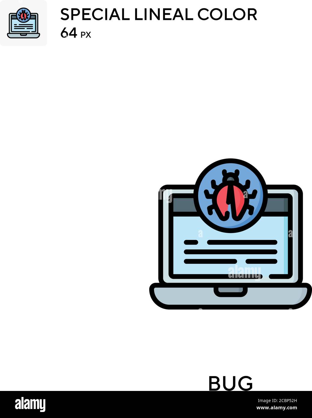 Bug Special lineal color vector icon. Bug icons for your business ...