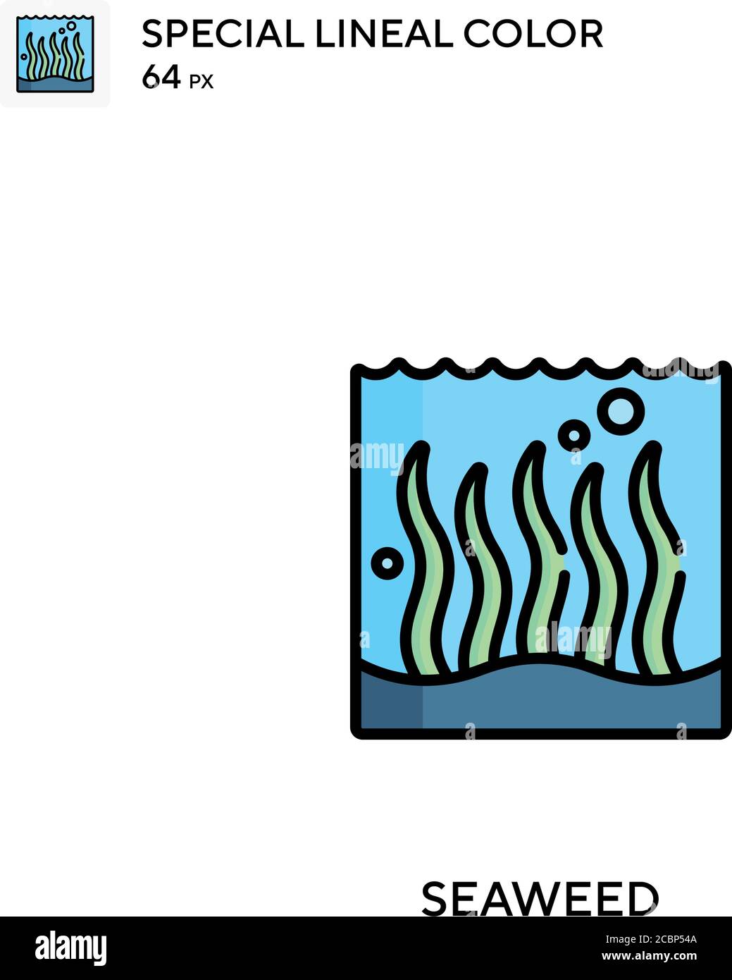 Seaweed Special lineal color vector icon. Seaweed icons for your business project Stock Vector ...