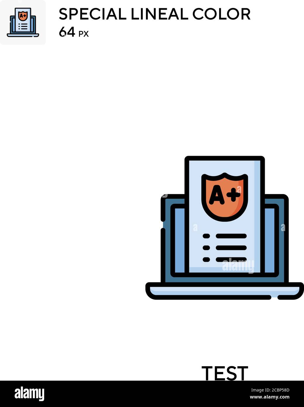 Test Special lineal color vector icon. Test icons for your business ...