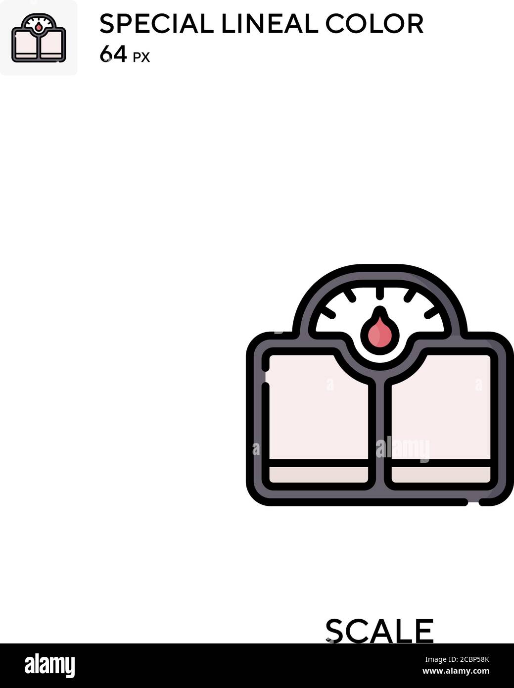 Scale Special lineal color vector icon. Scale icons for your business ...