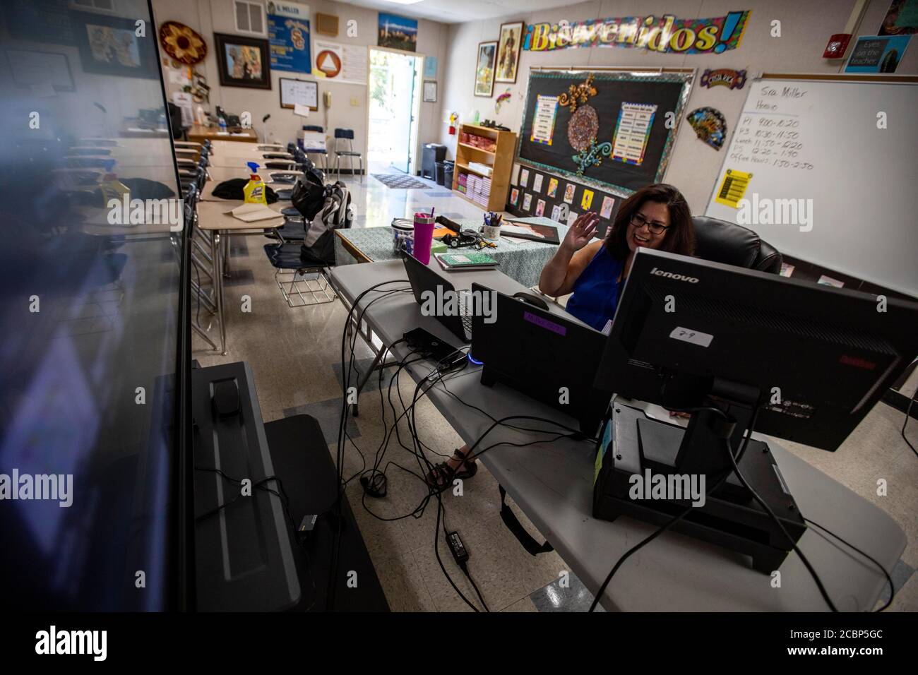 Online classroom woodland hi-res stock photography and images - Alamy
