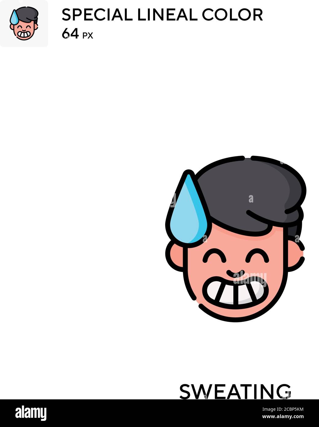 Sweating Special lineal color vector icon. Sweating icons for your ...