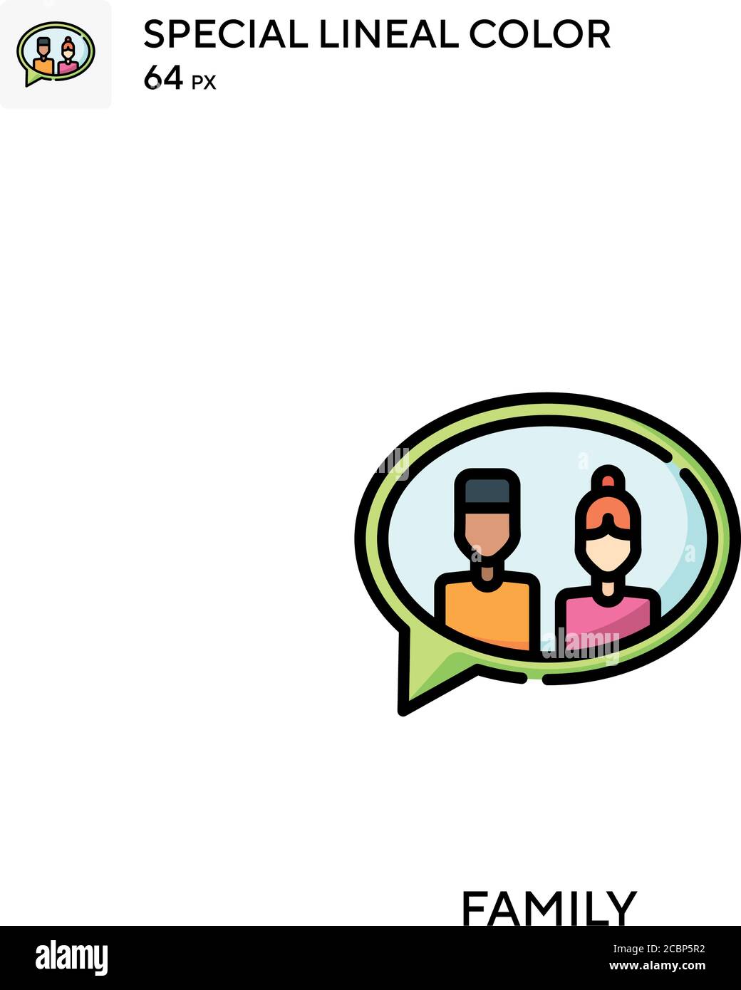 Family Special lineal color vector icon. Family icons for your business ...