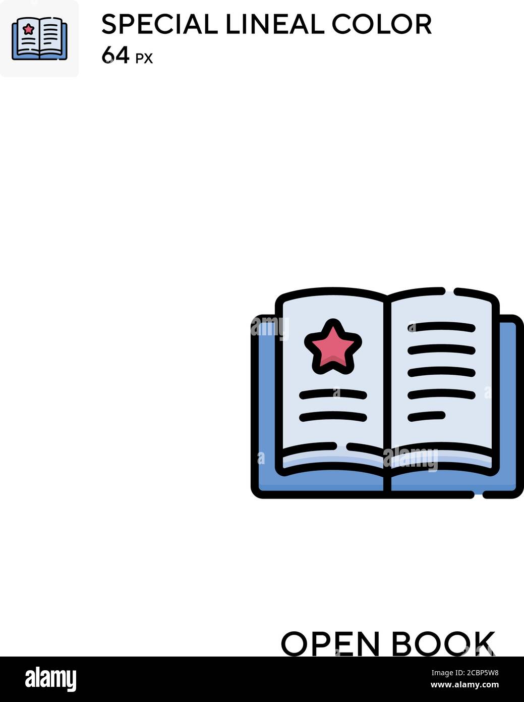 Open book Special lineal color vector icon. Open book icons for your ...